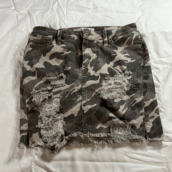 YMI | Skirts | Camo Shirt | Poshmark